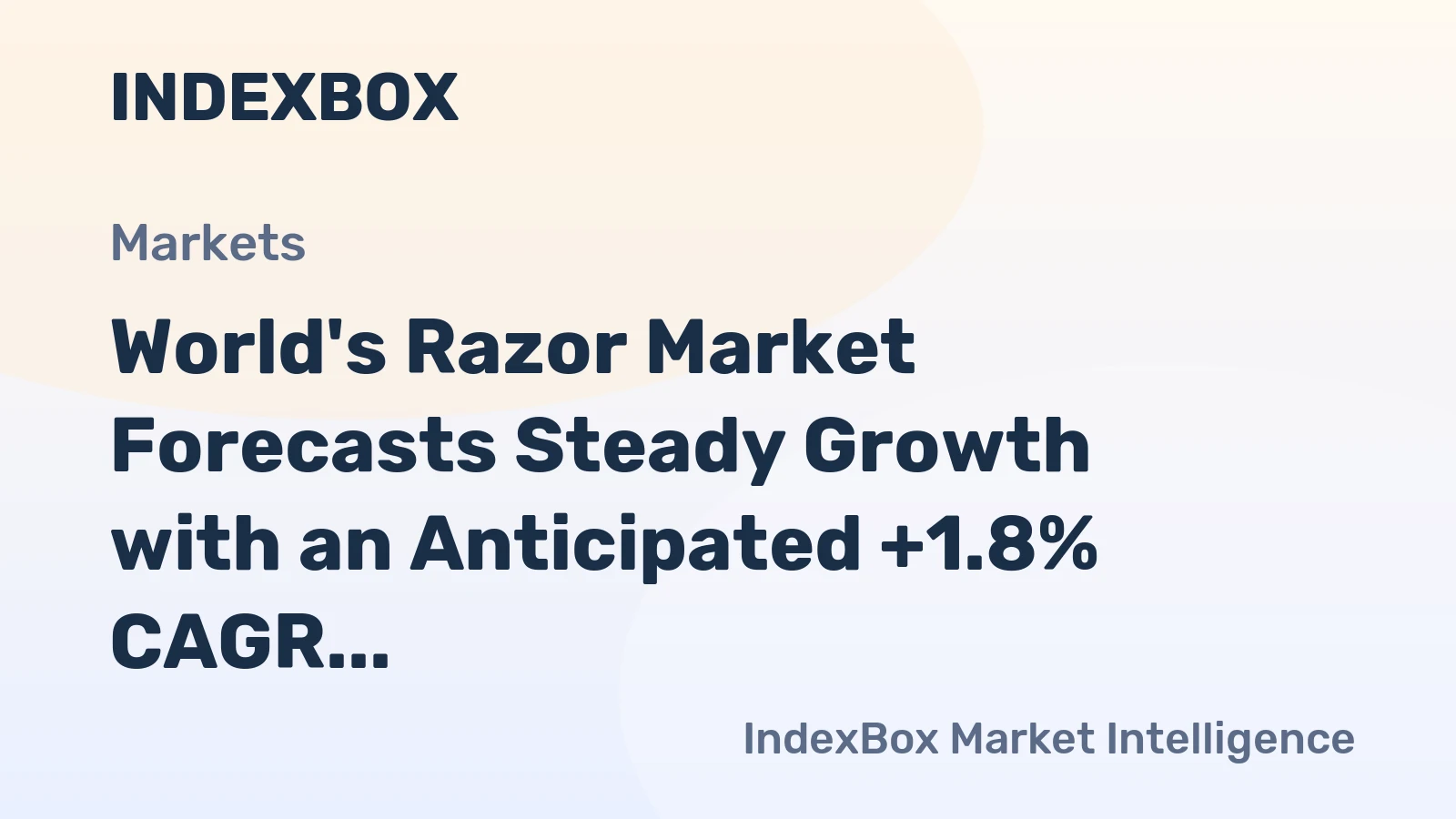 World's Razor Market Forecasts Steady Growth with an Anticipated +1.8% CAGR in Value