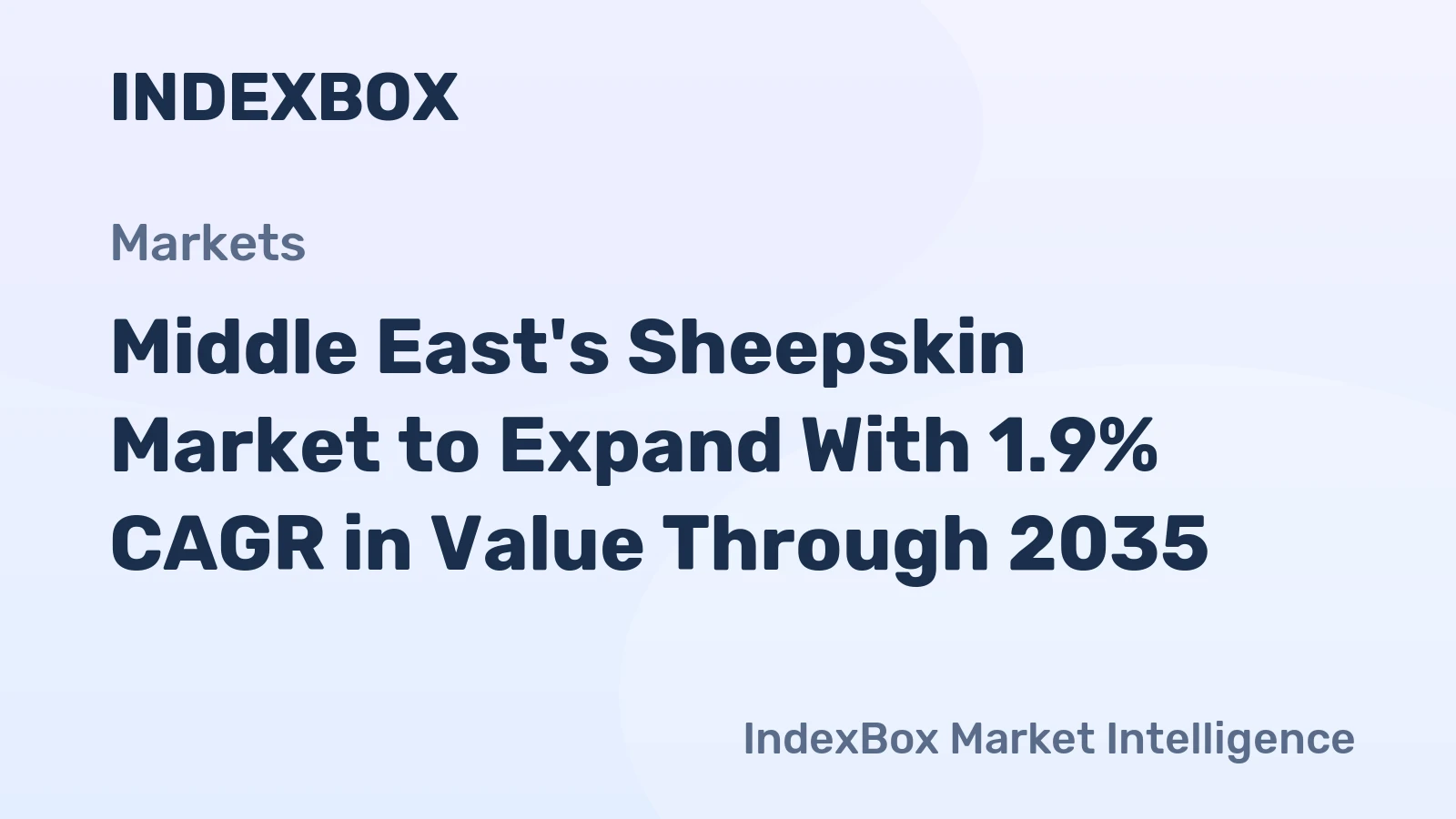 Middle East's Sheepskin Market to Expand With 1.9% CAGR in Value Through 2035