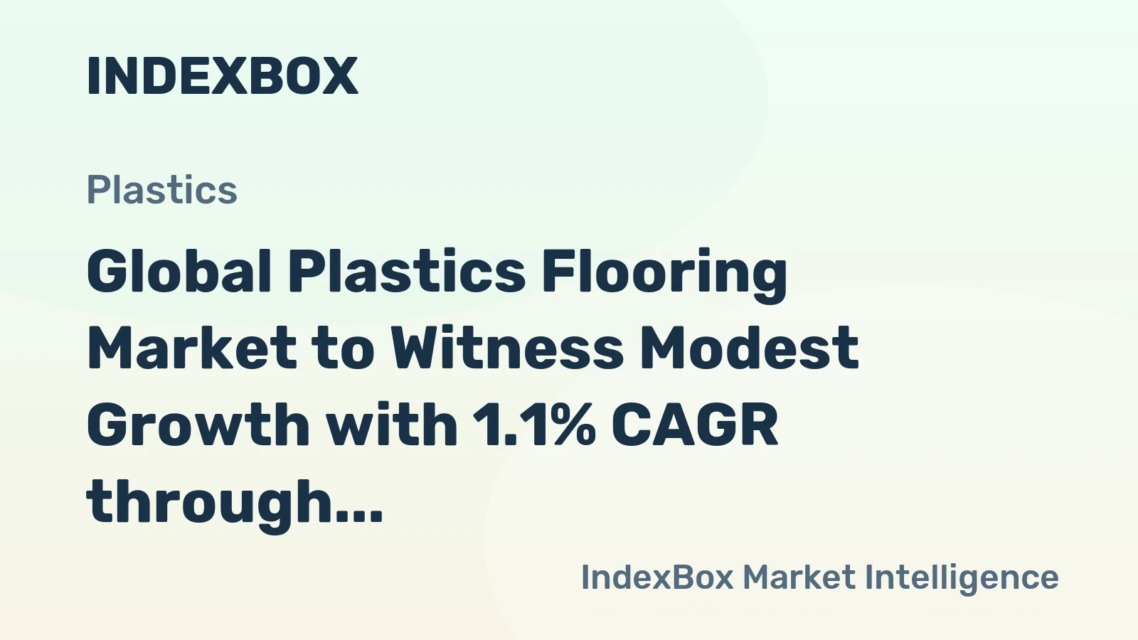 Global Plastics Flooring Market to Witness Modest Growth with 1.1% CAGR through 2035