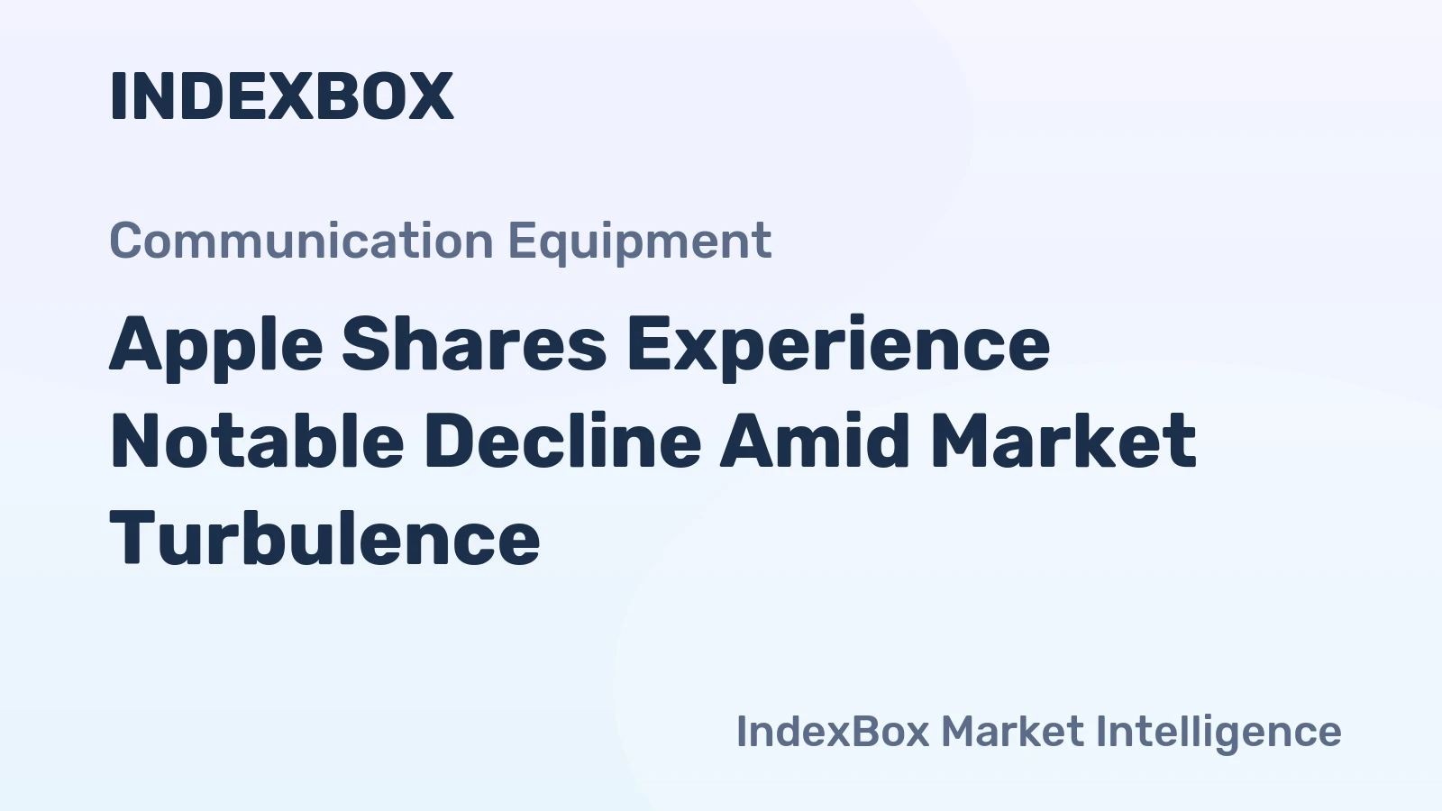 Apple Shares Experience Notable Decline Amid Market Turbulence
