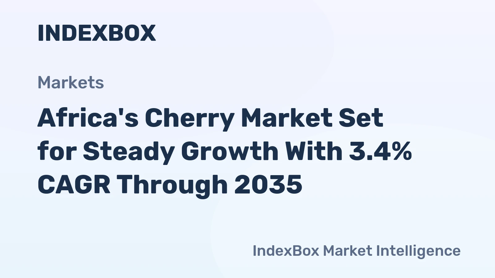 Africa's Cherry Market Set for Steady Growth With 3.4% CAGR Through 2035