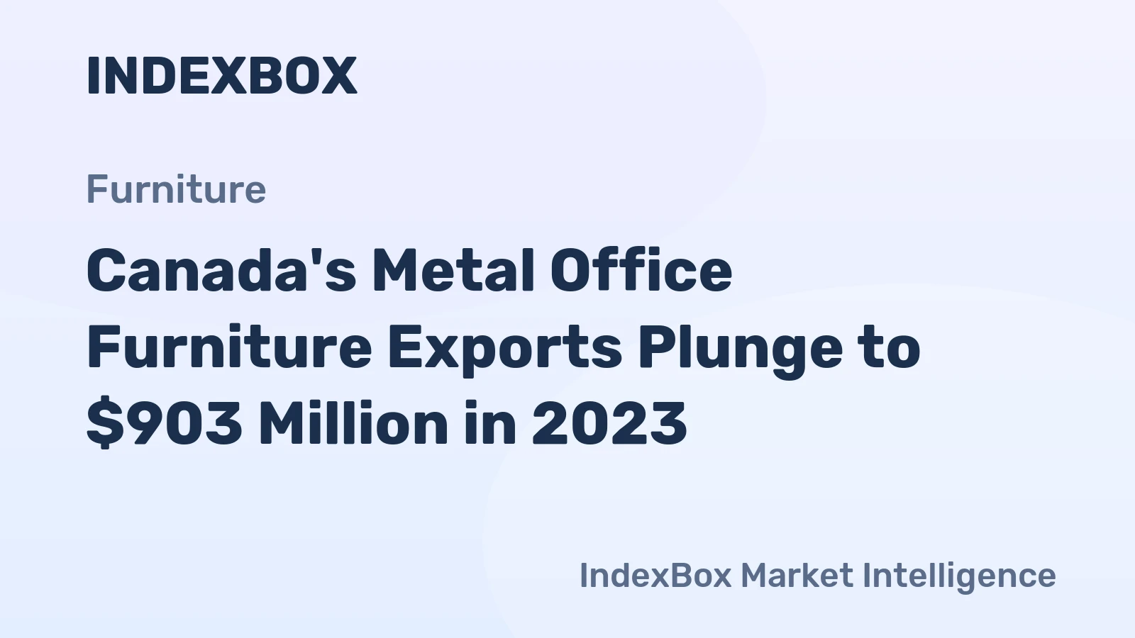Canada's Metal Office Furniture Exports Plunge to $903 Million in 2023