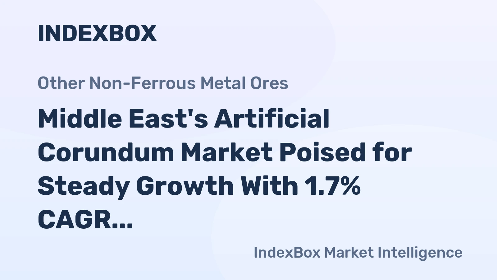 Middle East's Artificial Corundum Market Poised for Steady Growth With 1.7% CAGR Through 2035