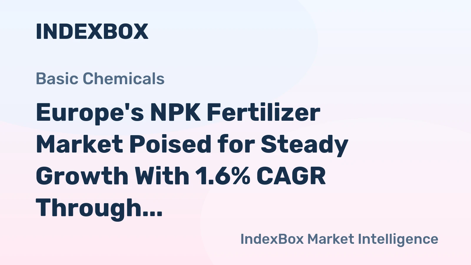 Europe's NPK Fertilizer Market Poised for Steady Growth With 1.6% CAGR Through 2035