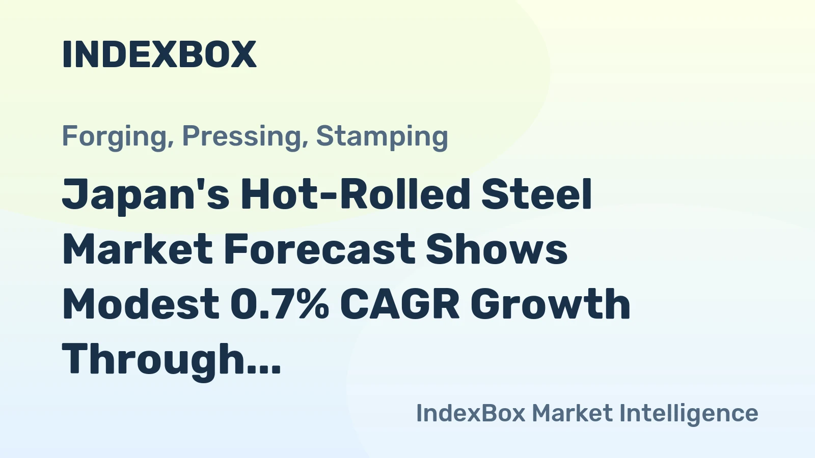 Japan's Hot-Rolled Steel Market Forecast Shows Modest 0.7% CAGR Growth Through 2035