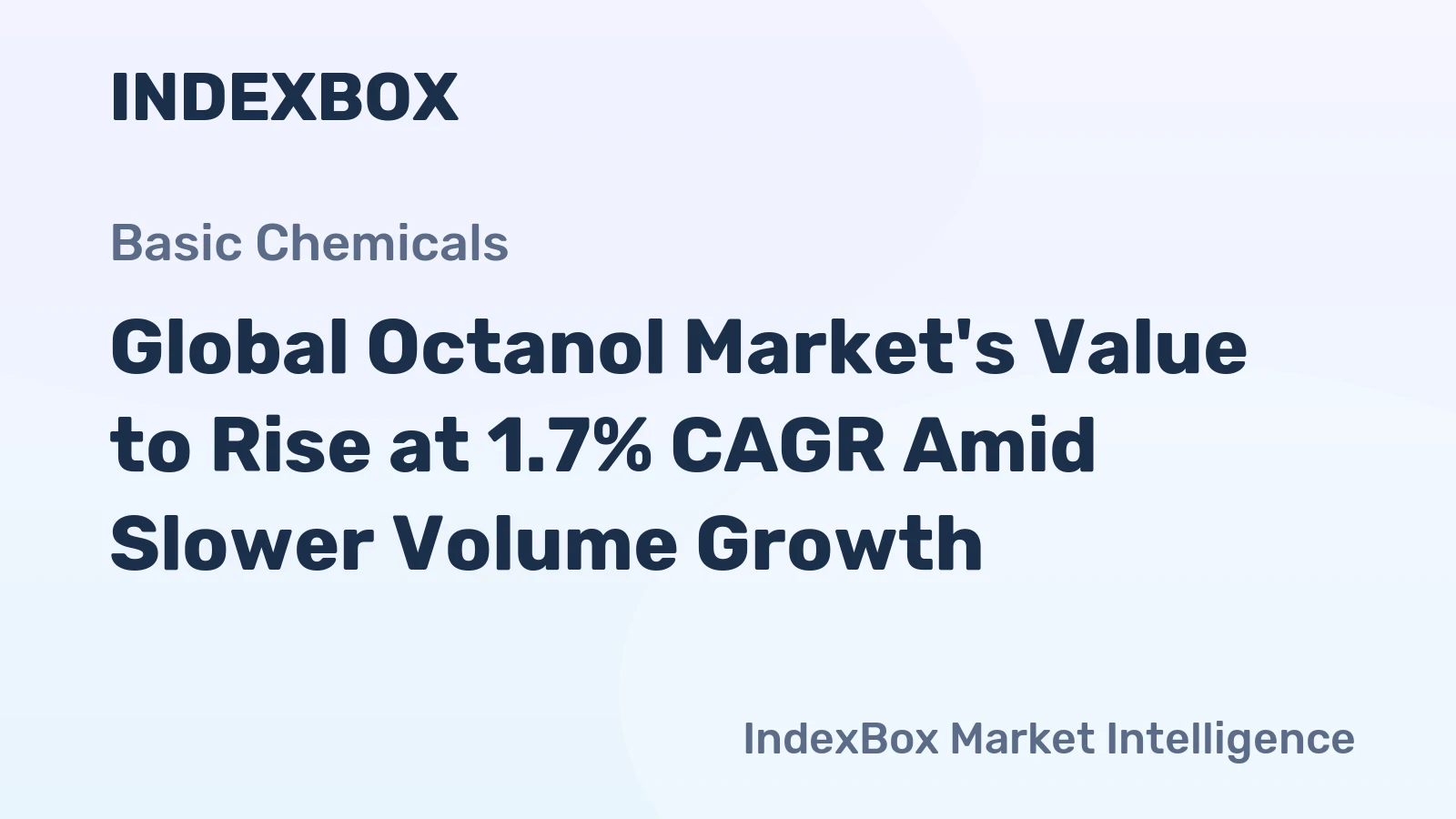 Global Octanol Market's Value to Rise at 1.7% CAGR Amid Slower Volume Growth