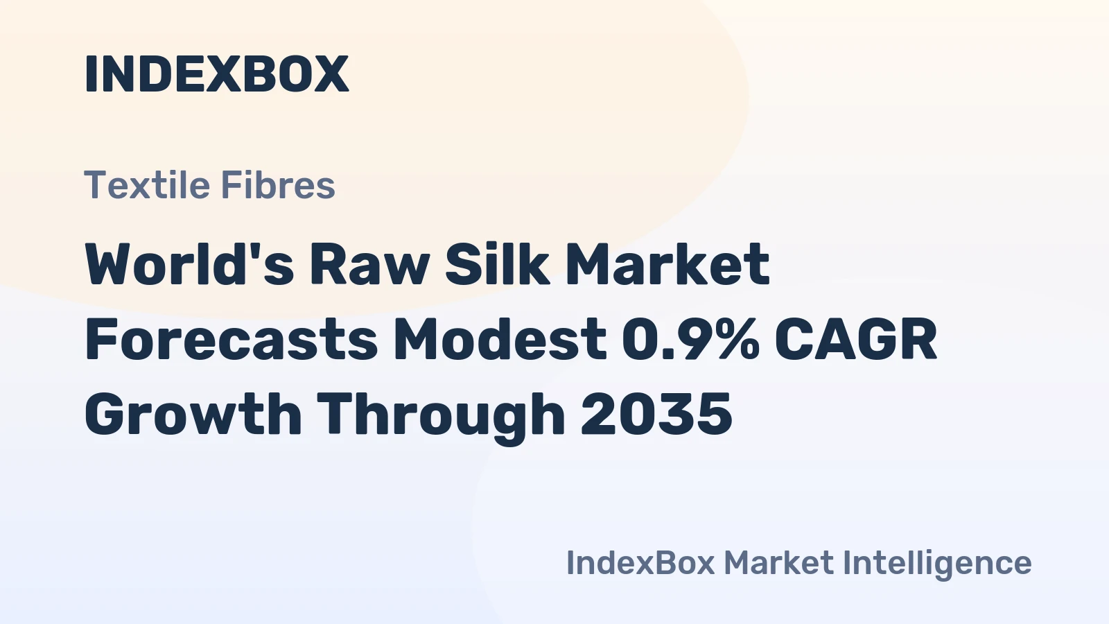 World's Raw Silk Market Forecasts Modest 0.9% CAGR Growth Through 2035