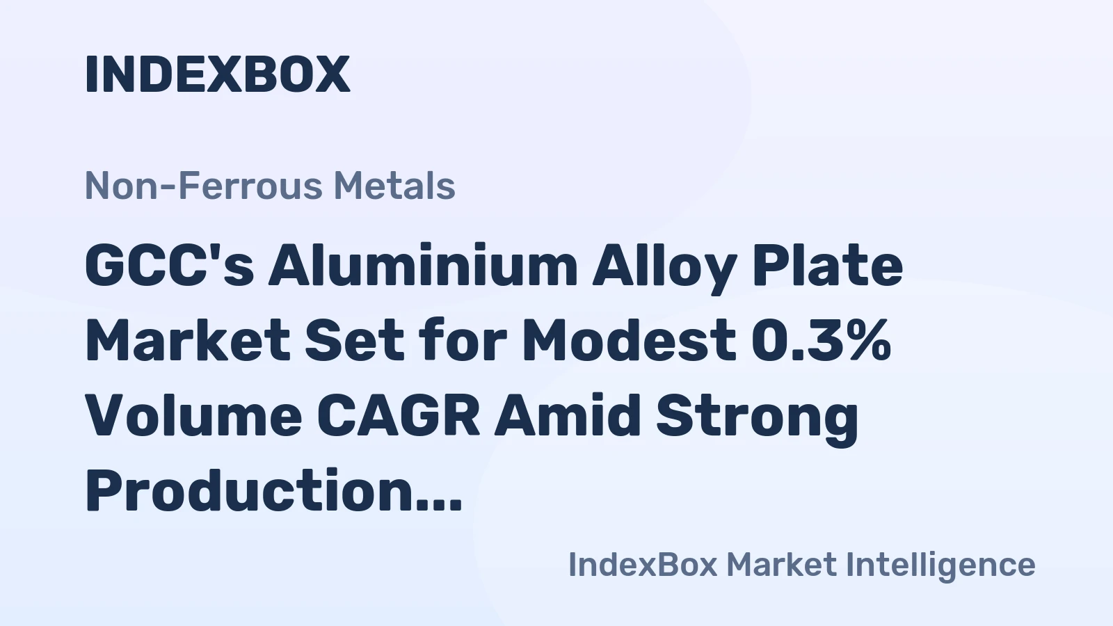 GCC's Aluminium Alloy Plate Market Set for Modest 0.3% Volume CAGR Amid Strong Production and Export Position