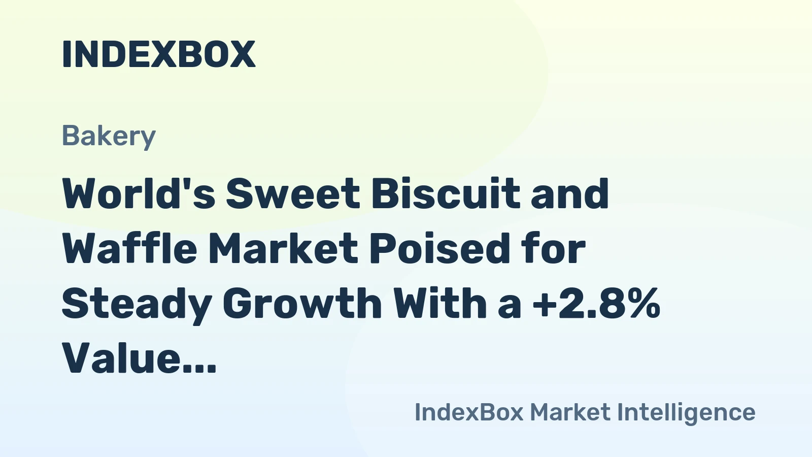World's Sweet Biscuit and Waffle Market Poised for Steady Growth With a +2.8% Value CAGR Through 2035