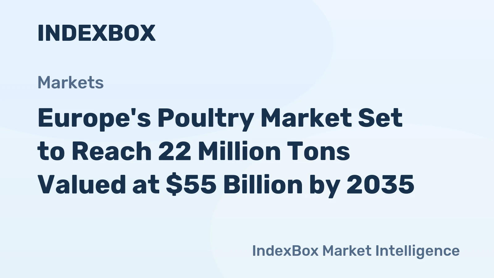 Europe's Poultry Market Set to Reach 22 Million Tons Valued at $55 Billion by 2035
