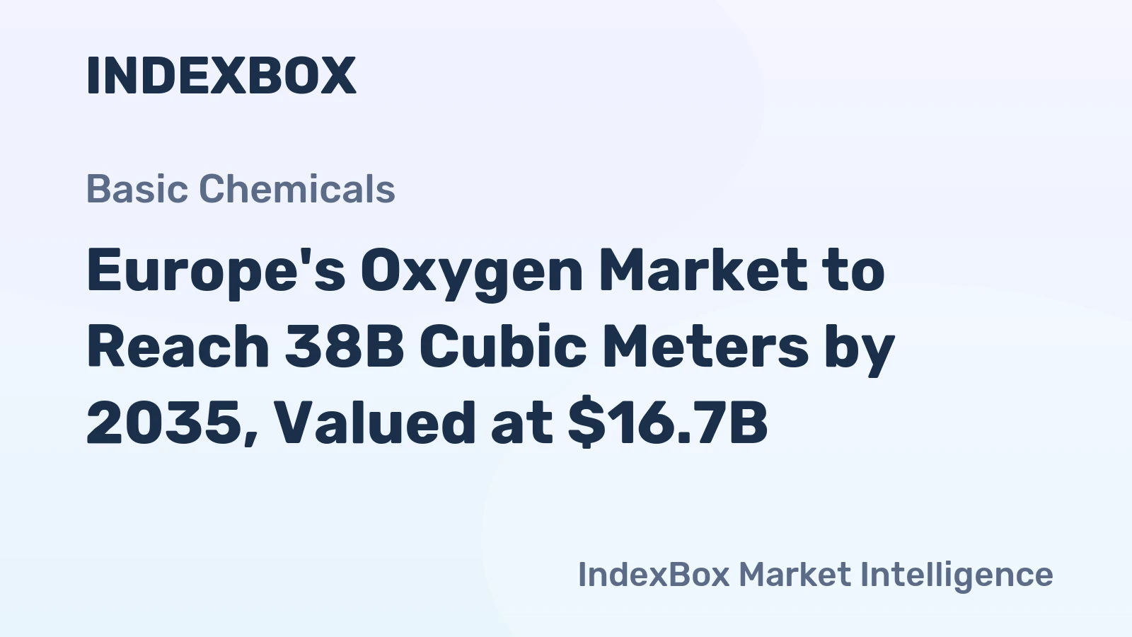 Europe's Oxygen Market to Reach 38B Cubic Meters by 2035, Valued at $16.7B