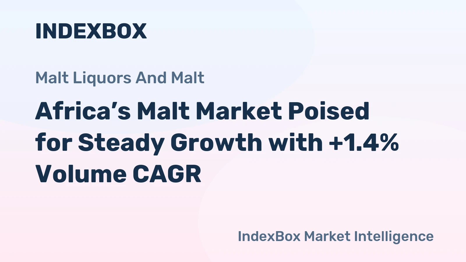 Africa’s Malt Market Poised for Steady Growth with +1.4% Volume CAGR