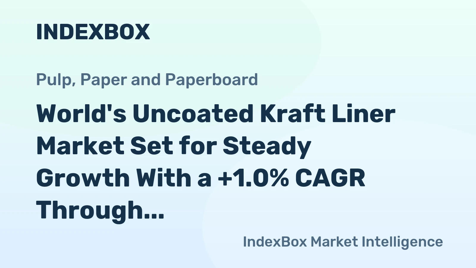 World's Uncoated Kraft Liner Market Set for Steady Growth With a +1.0% CAGR Through 2035