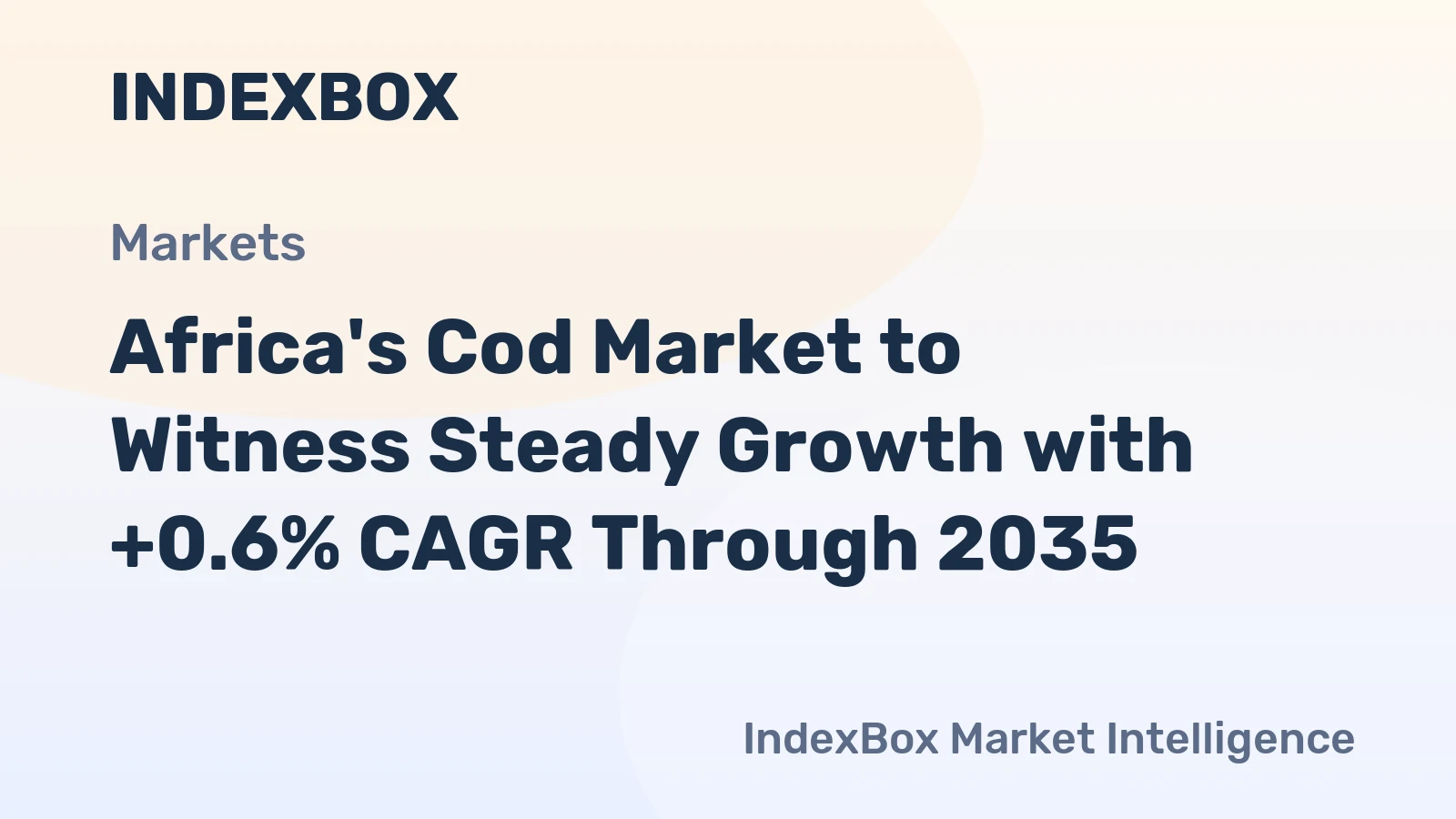 Africa's Cod Market to Witness Steady Growth with +0.6% CAGR Through 2035