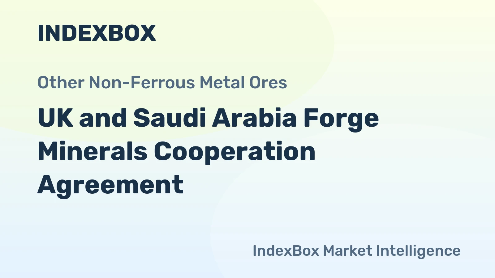 UK and Saudi Arabia Forge Minerals Cooperation Agreement