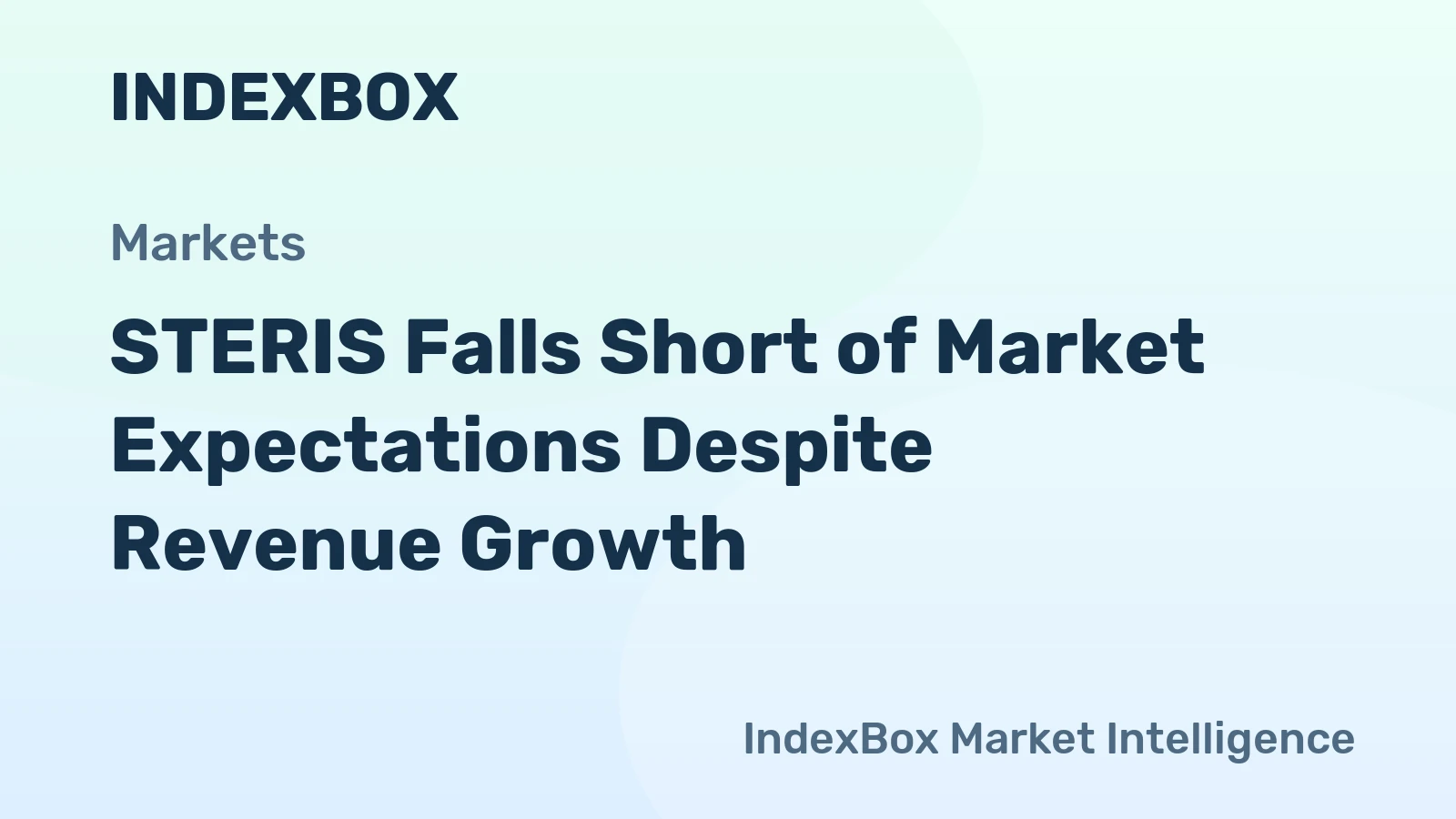STERIS Falls Short of Market Expectations Despite Revenue Growth