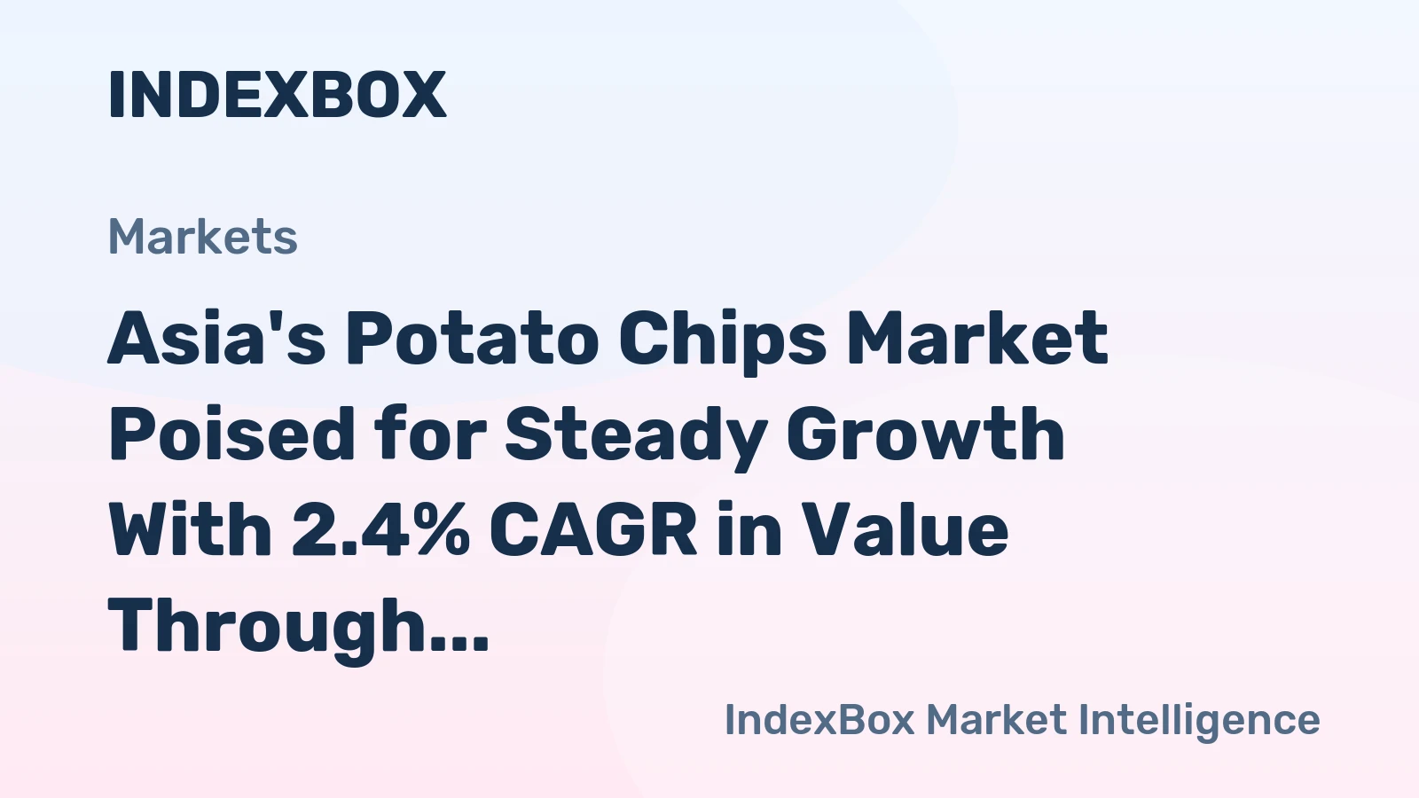 Asia's Potato Chips Market Poised for Steady Growth With 2.4% CAGR in Value Through 2035