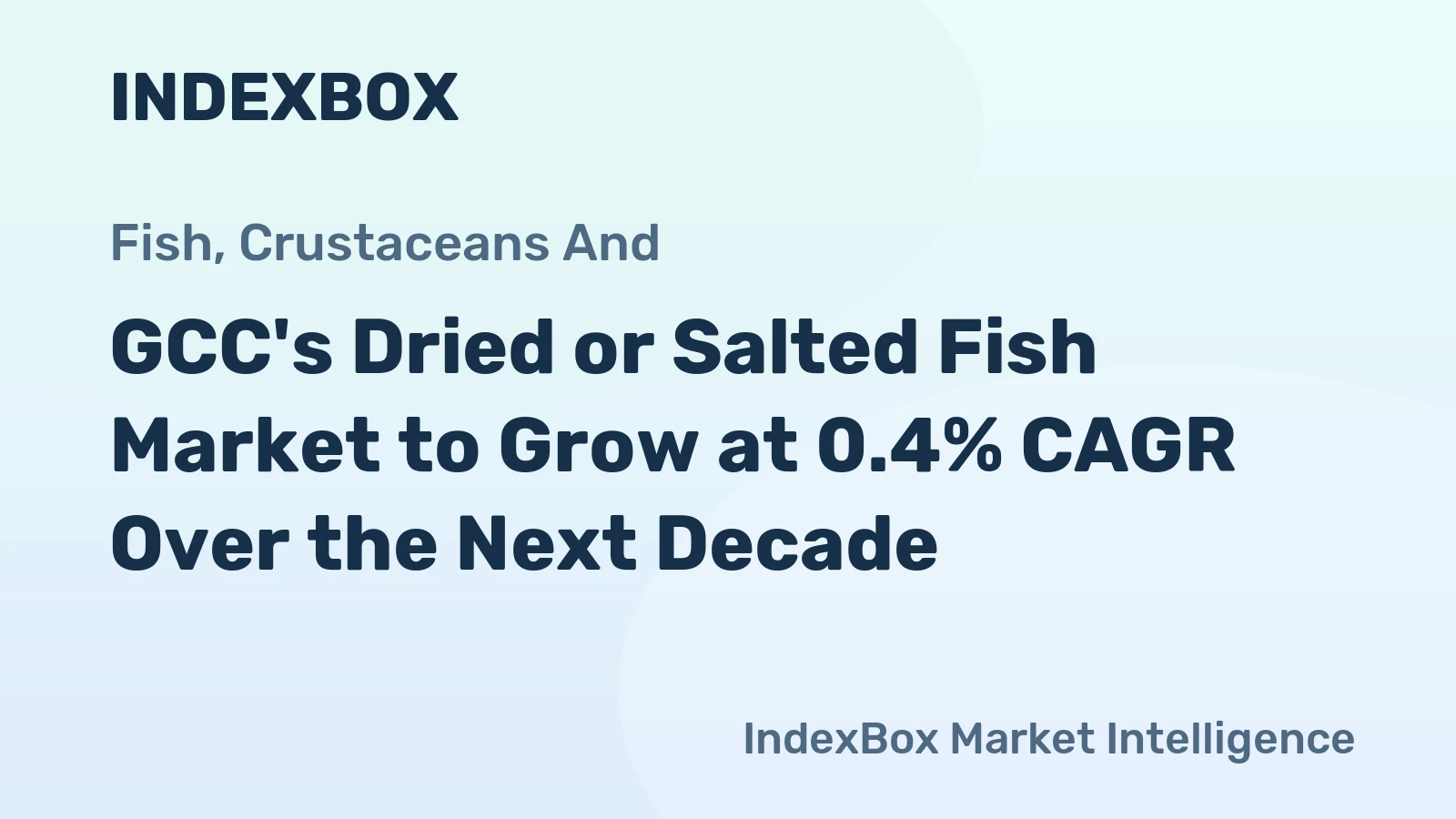GCC's Dried or Salted Fish Market to Grow at 0.4% CAGR Over the Next Decade