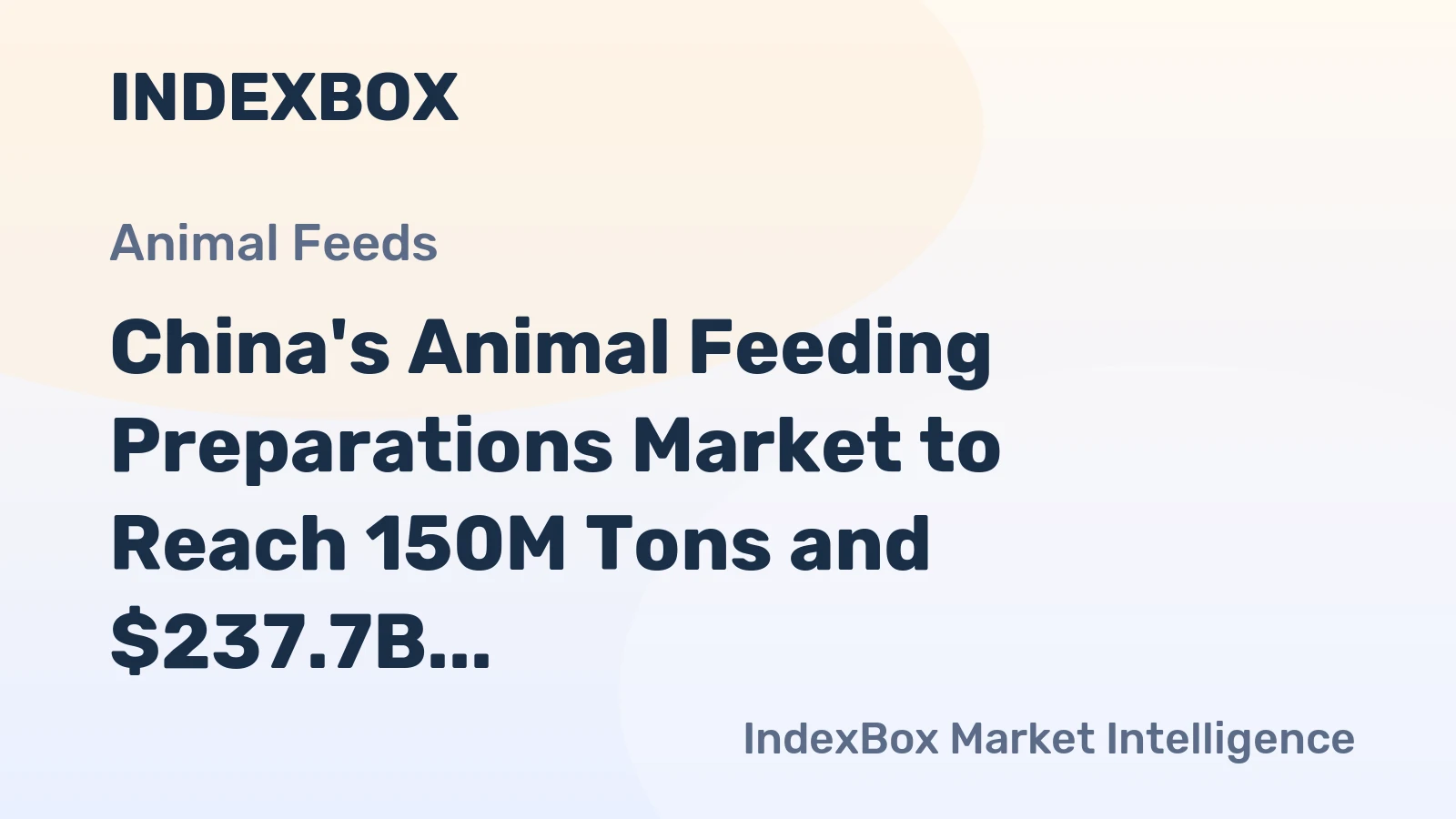 China's Animal Feeding Preparations Market to Reach 150M Tons and $237.7B by 2035, Despite Decelerated Growth