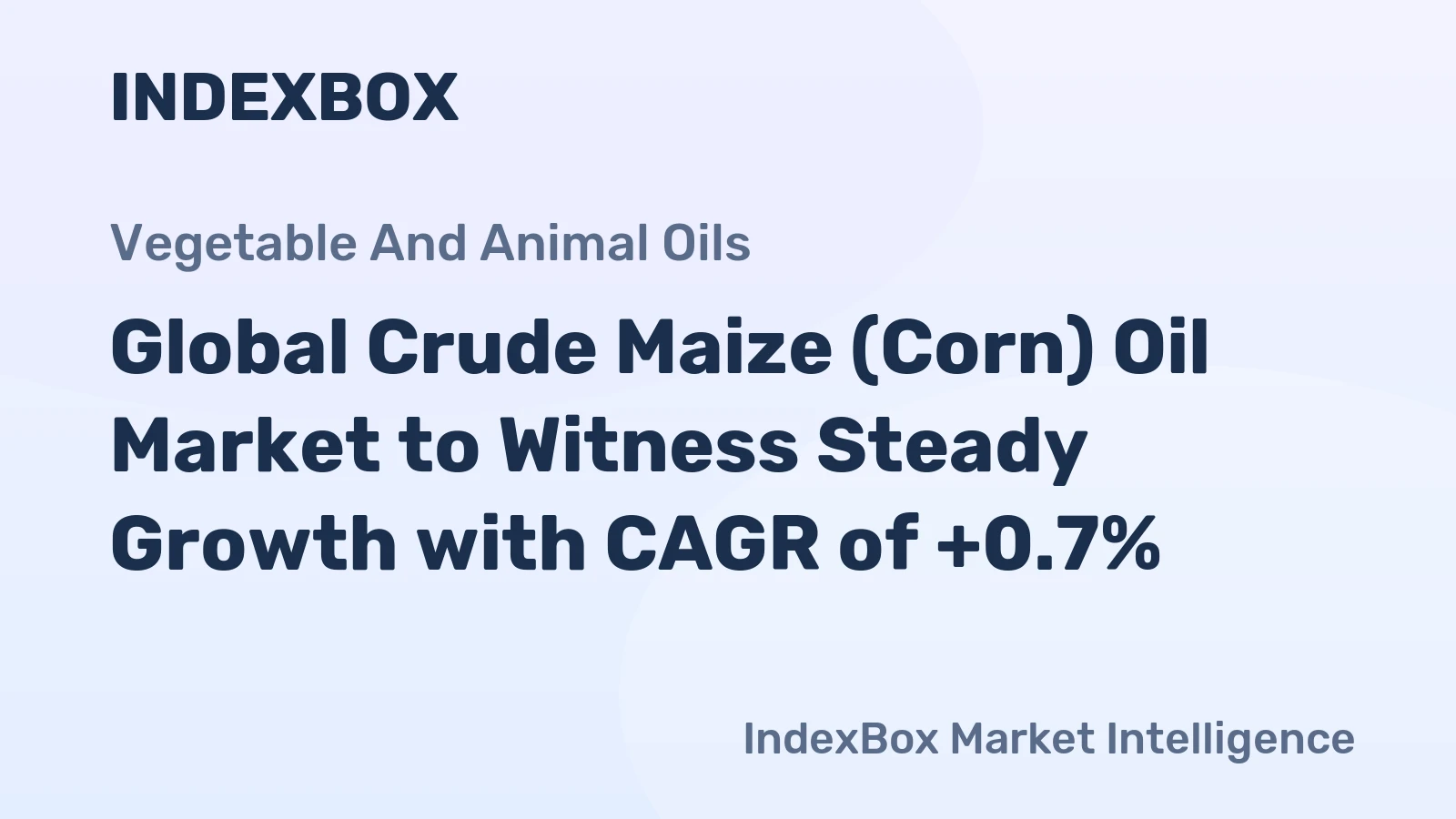 Global Crude Maize (Corn) Oil Market to Witness Steady Growth with CAGR of +0.7%