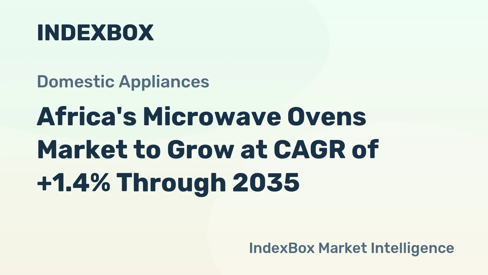 Africa's Microwave Ovens Market to Grow at CAGR of +1.4% Through 2035