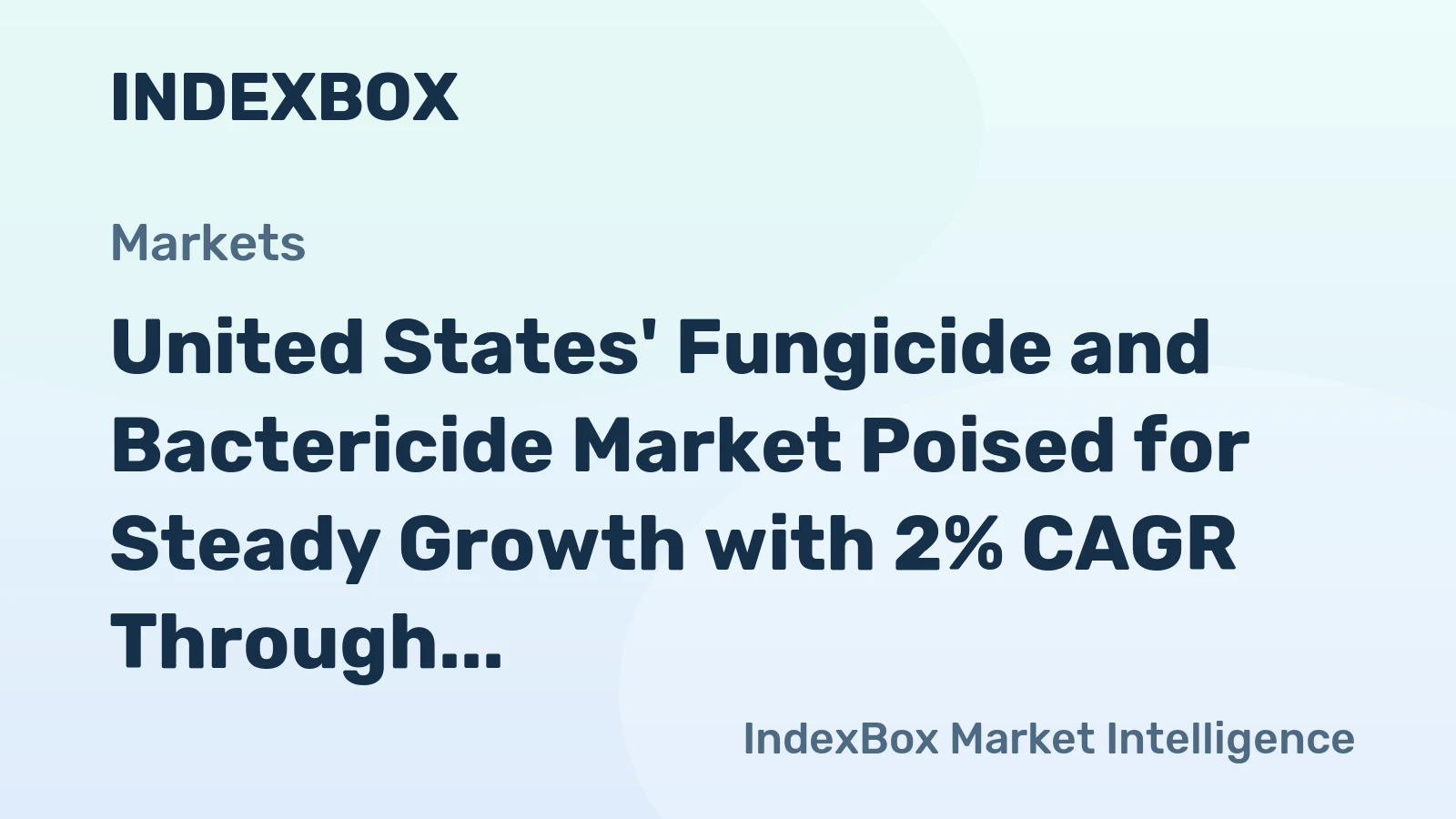 United States' Fungicide and Bactericide Market Poised for Steady Growth with 2% CAGR Through 2035