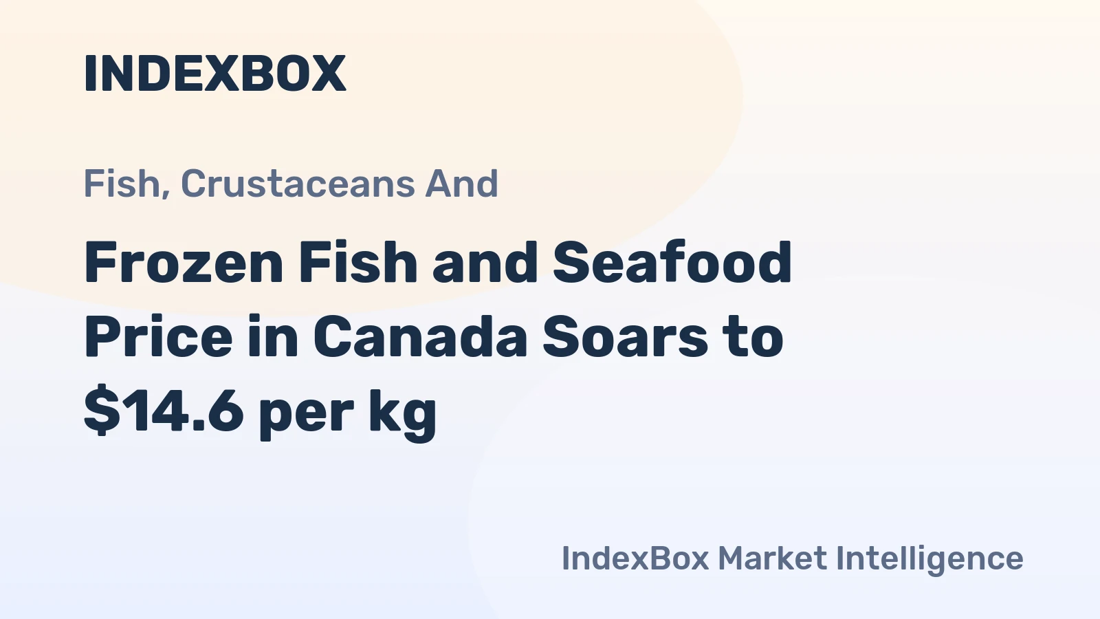 Frozen Fish and Seafood Price in Canada Soars to $14.6 per kg