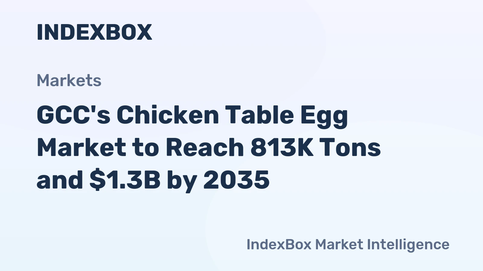GCC's Chicken Table Egg Market to Reach 813K Tons and $1.3B by 2035