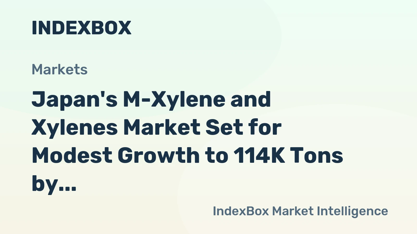 Japan's M-Xylene and Xylenes Market Set for Modest Growth to 114K Tons by 2035