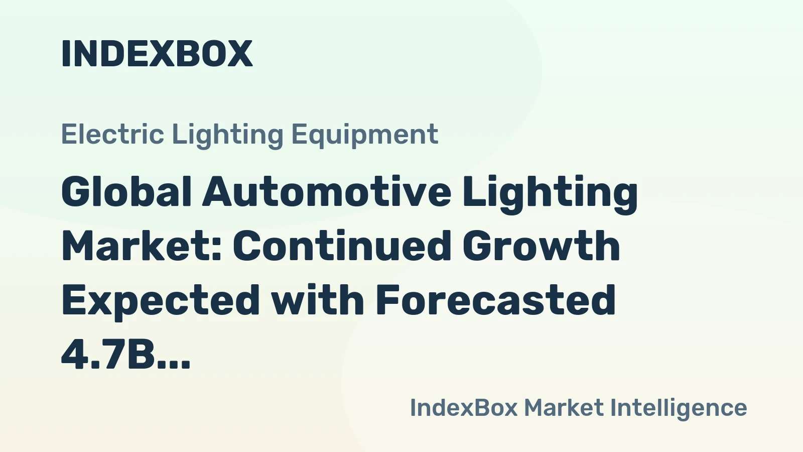 Global Automotive Lighting Market: Continued Growth Expected with Forecasted 4.7B Units and $68.3B Value by 2035