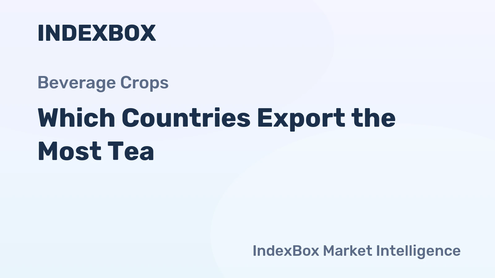 Which Countries Export the Most Tea?