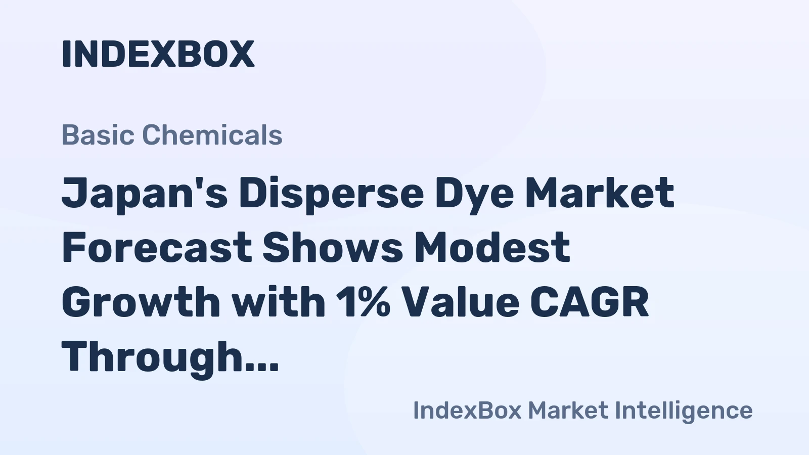 Japan's Disperse Dye Market Forecast Shows Modest Growth with 1% Value CAGR Through 2035