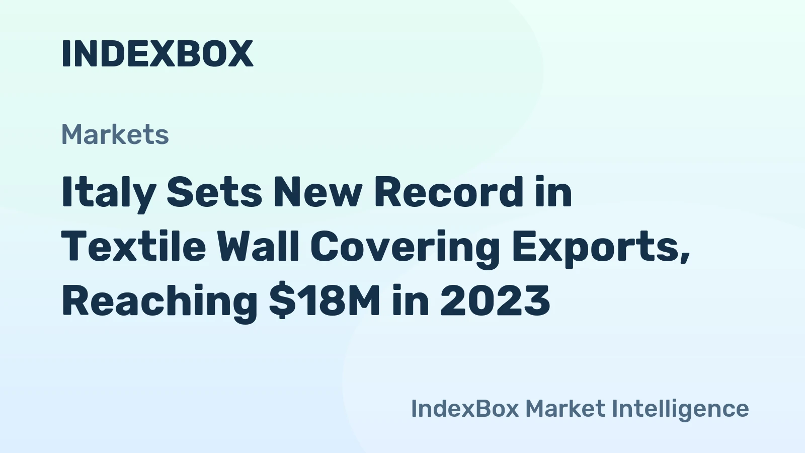 Italy Sets New Record in Textile Wall Covering Exports, Reaching $18M in 2023