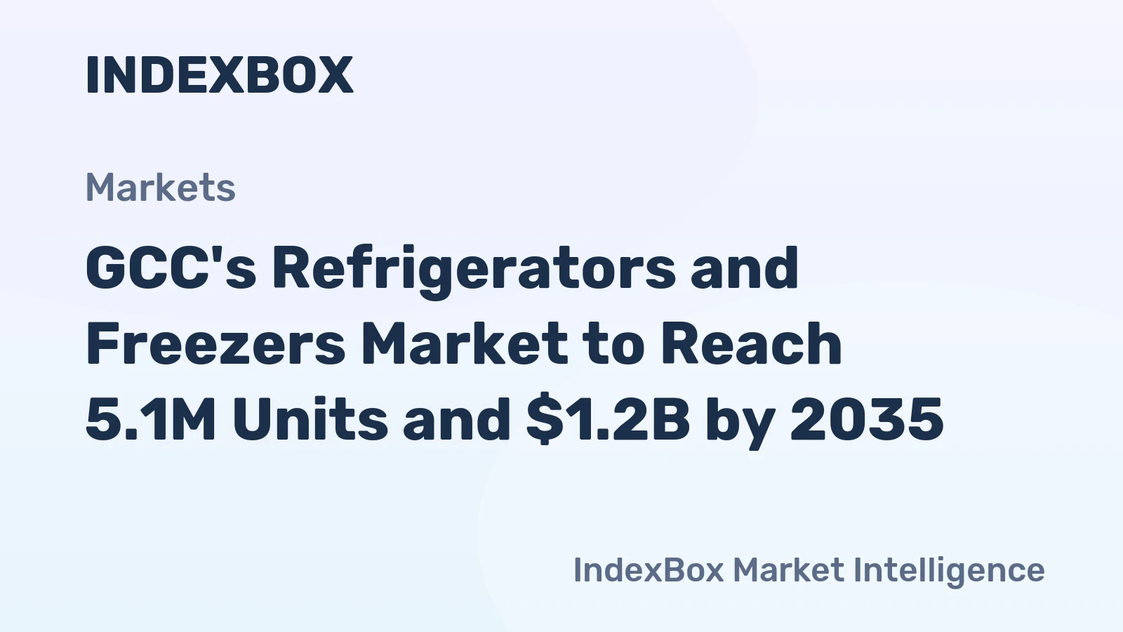 GCC's Refrigerators and Freezers Market to Reach 5.1M Units and $1.2B by 2035