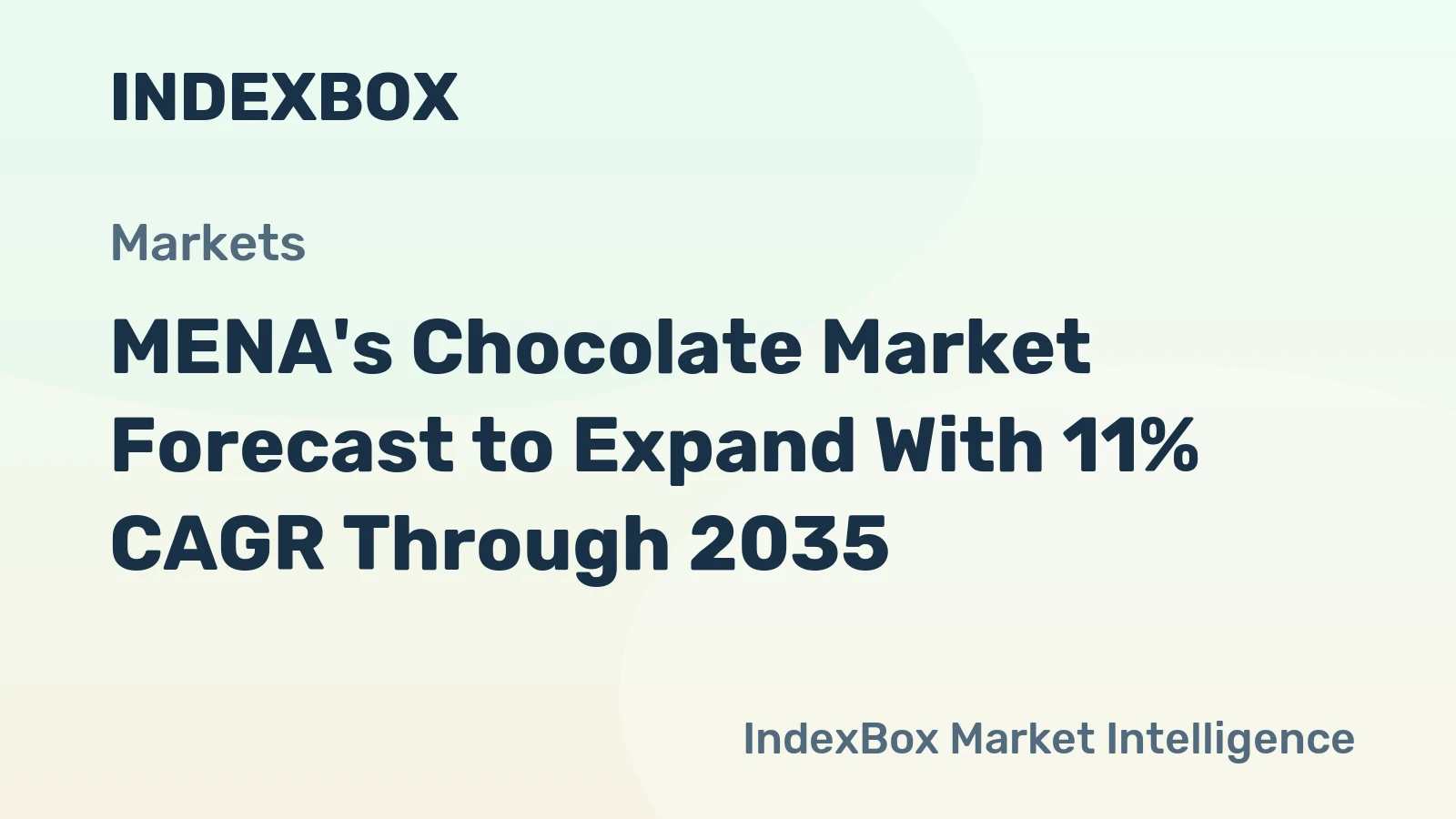 MENA's Chocolate Market Forecast to Expand With 11% CAGR Through 2035