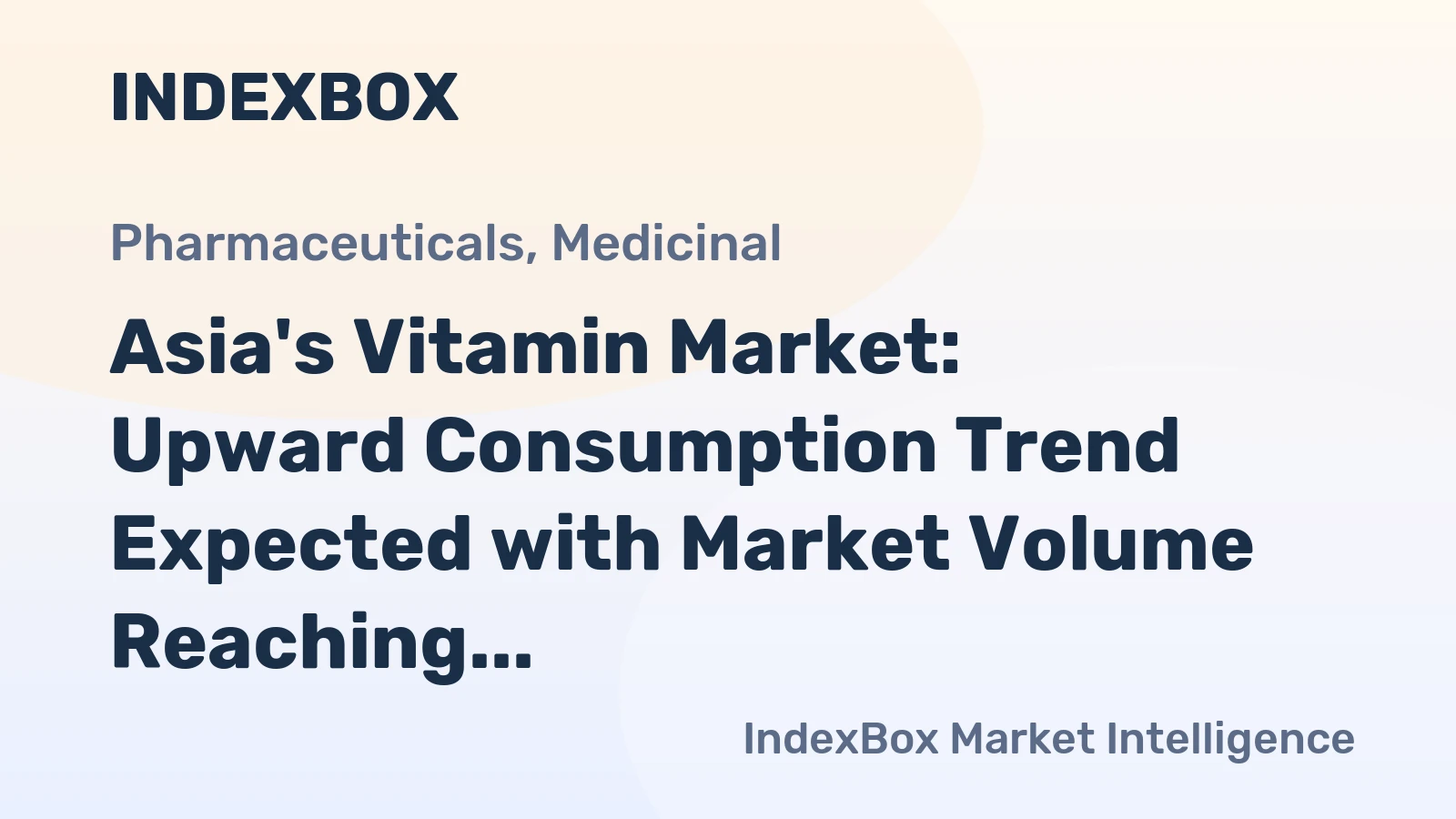 Asia's Vitamin Market: Upward Consumption Trend Expected with Market Volume Reaching 1.2M tons and Value Reaching $23.7B by 2035