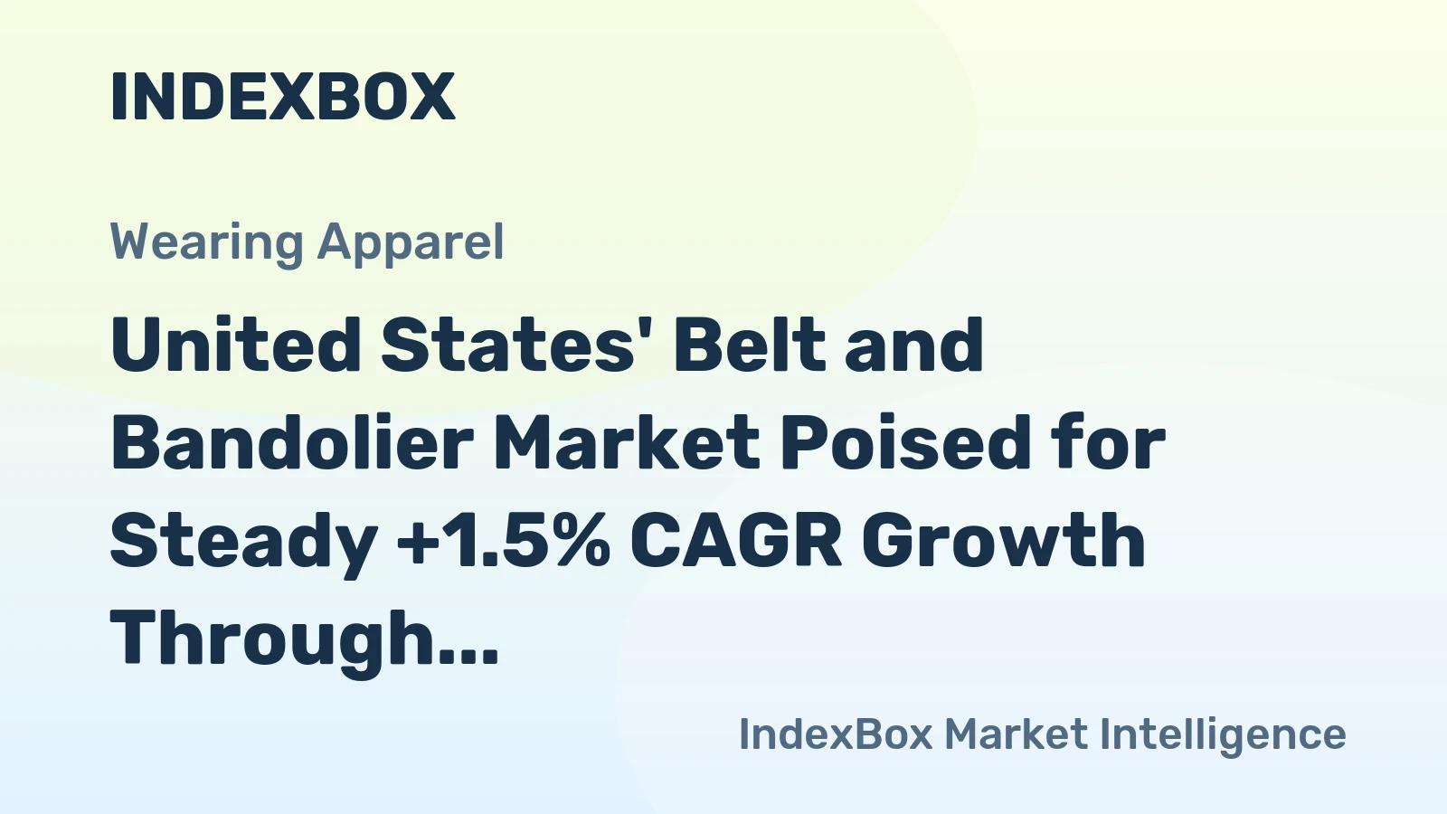 United States' Belt and Bandolier Market Poised for Steady +1.5% CAGR Growth Through 2035