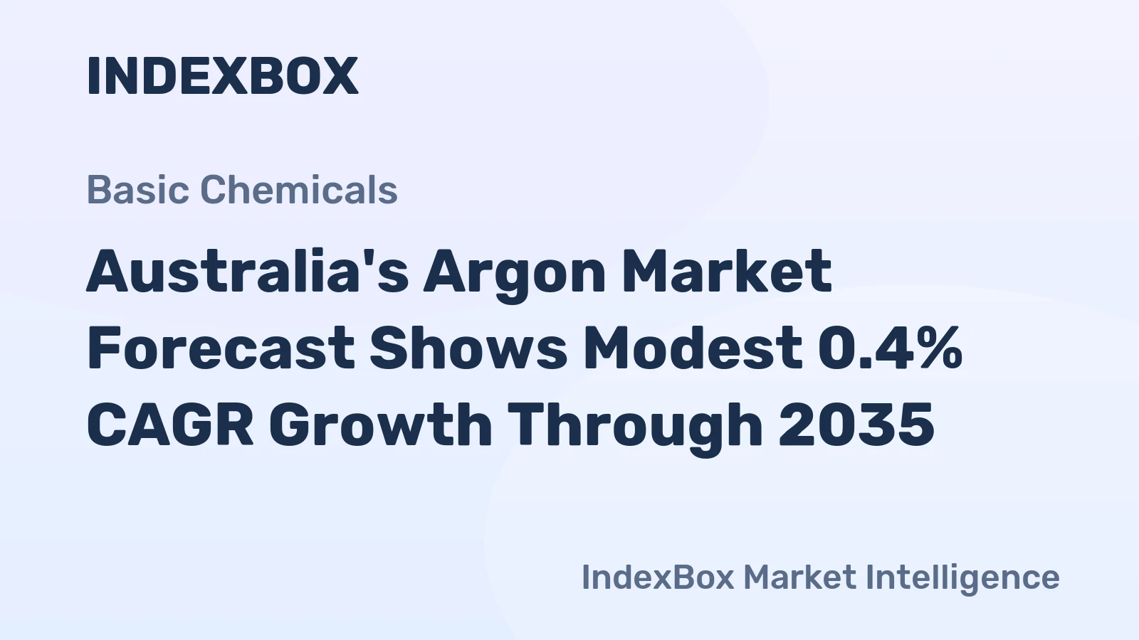 Australia's Argon Market Forecast Shows Modest 0.4% CAGR Growth Through 2035