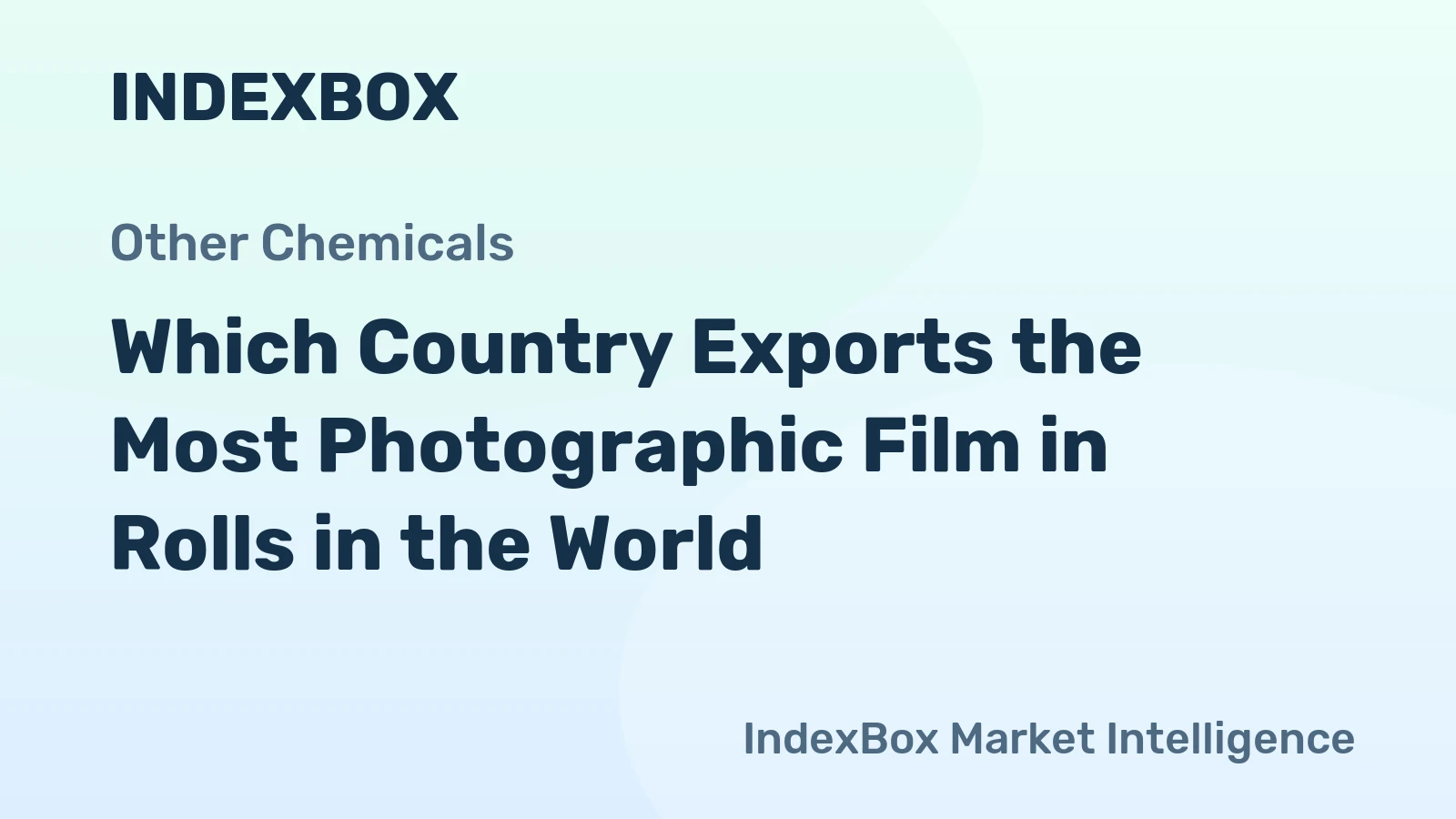 Which Country Exports the Most Photographic Film in Rolls in the World?