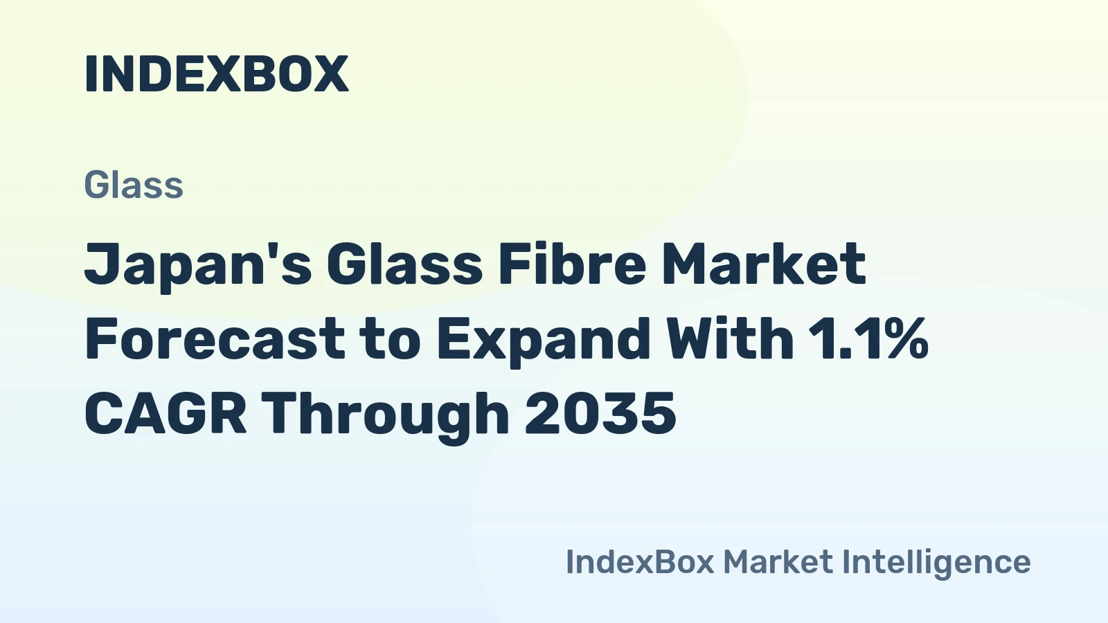 Japan's Glass Fibre Market Forecast to Expand With 1.1% CAGR Through 2035