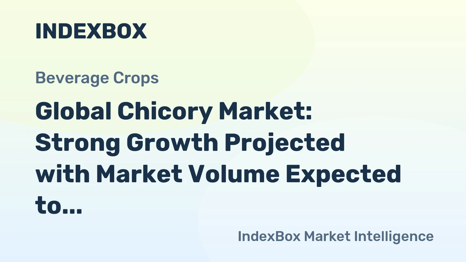 Global Chicory Market: Strong Growth Projected with Market Volume Expected to Reach 861K Tons and Market Value to Hit $1.6B by 2035