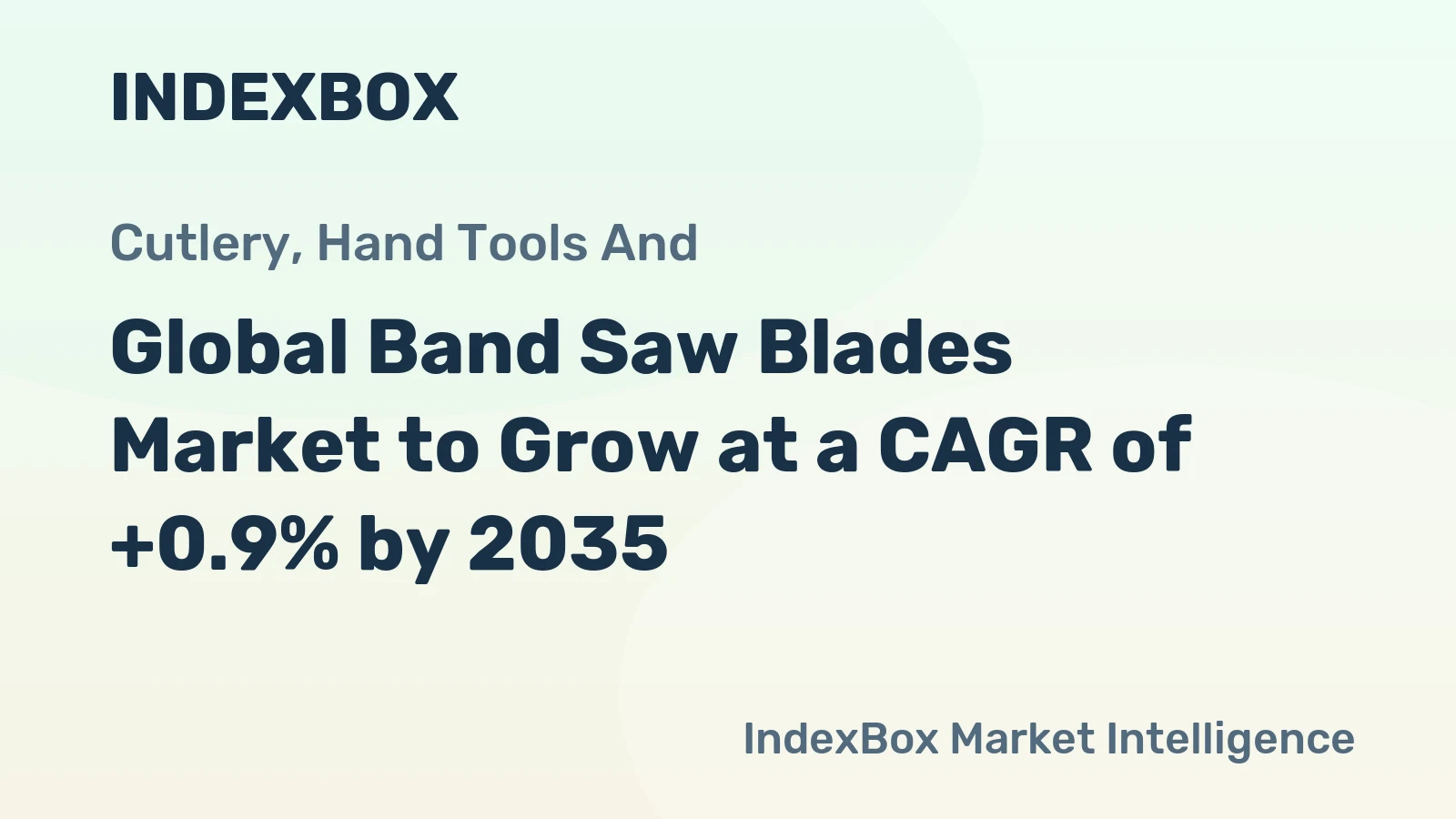 Global Band Saw Blades Market to Grow at a CAGR of +0.9% by 2035