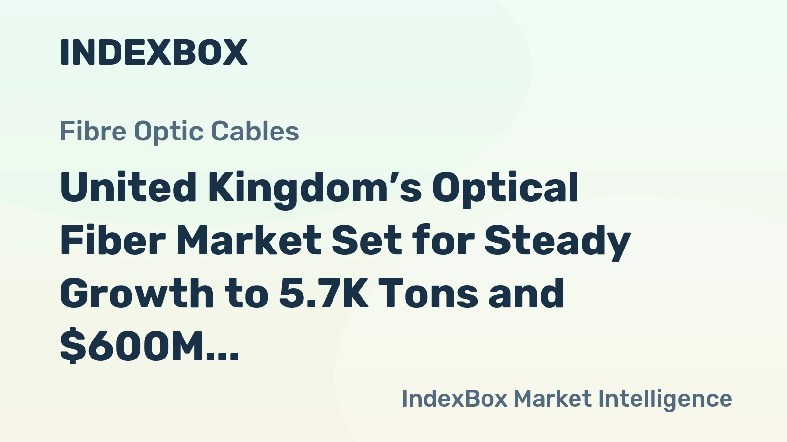 United Kingdom’s Optical Fiber Market Set for Steady Growth to 5.7K Tons and $600M