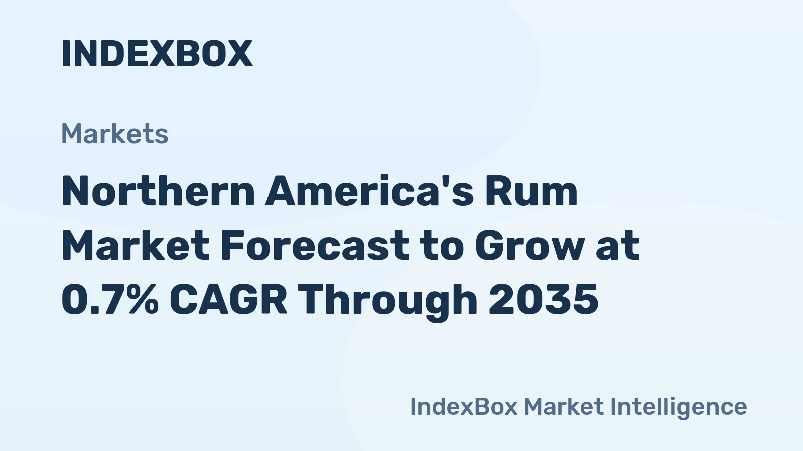 Northern America's Rum Market Forecast to Grow at 0.7% CAGR Through 2035
