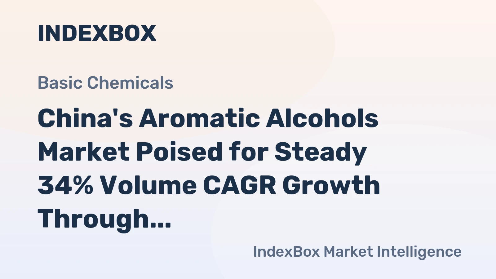 China's Aromatic Alcohols Market Poised for Steady 34% Volume CAGR Growth Through 2035