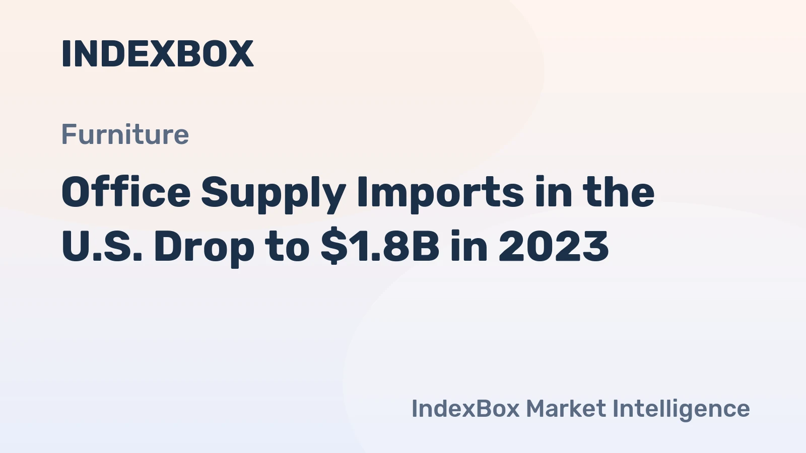 Office Supply Imports in the U.S. Drop to $1.8B in 2023