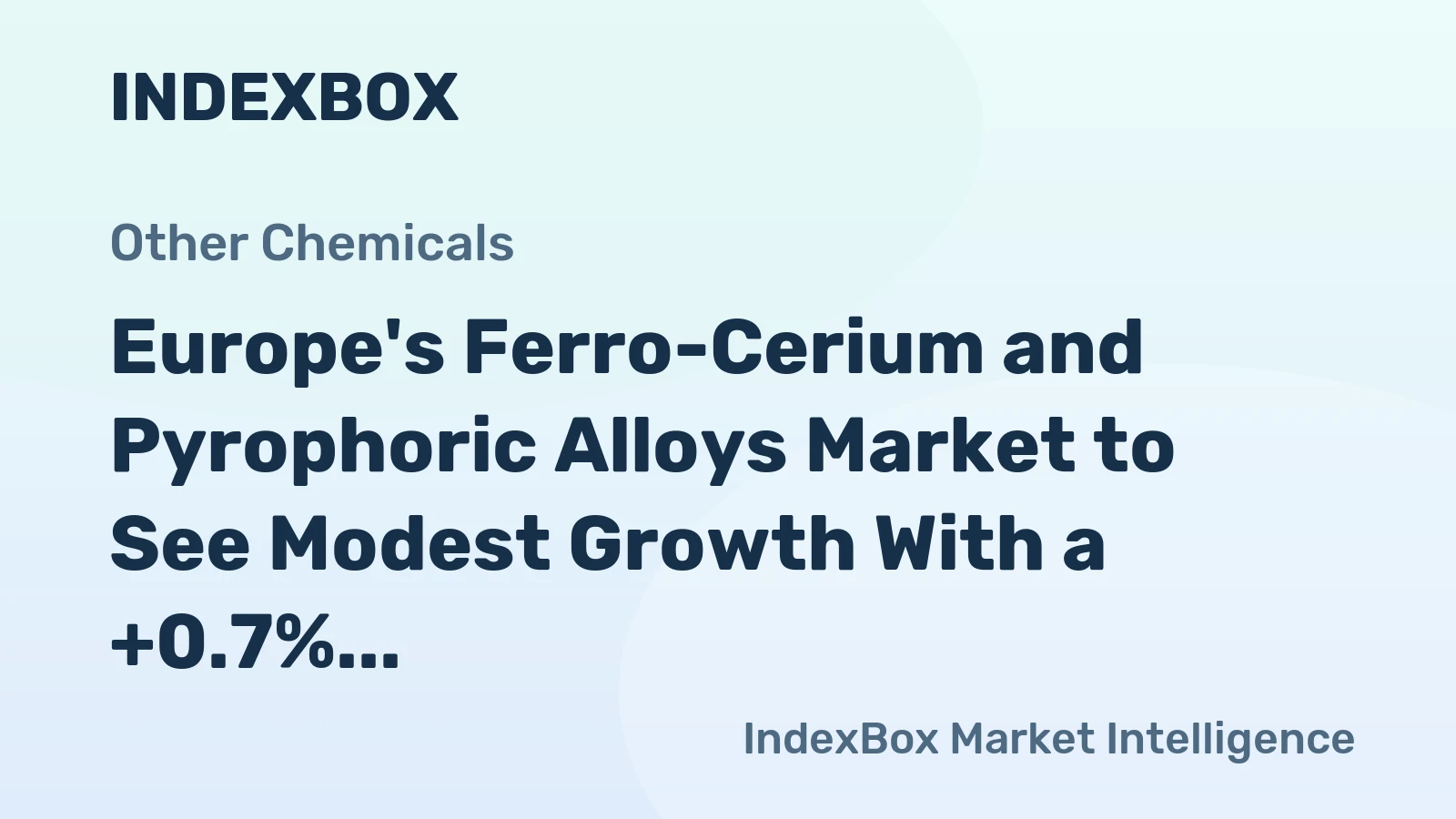 Europe's Ferro-Cerium and Pyrophoric Alloys Market to See Modest Growth With a +0.7% CAGR Through 2035