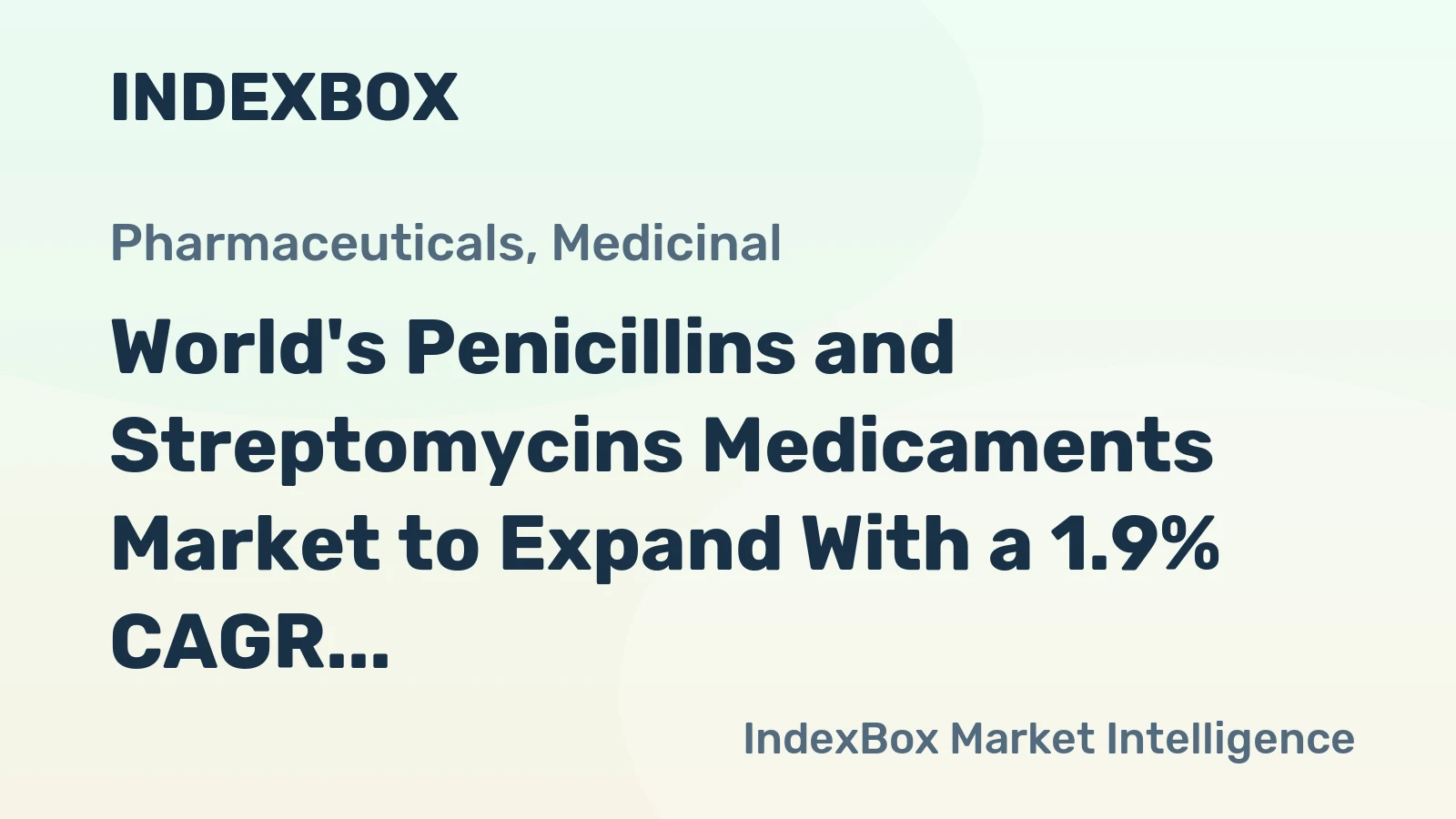 World's Penicillins and Streptomycins Medicaments Market to Expand With a 1.9% CAGR Through 2035