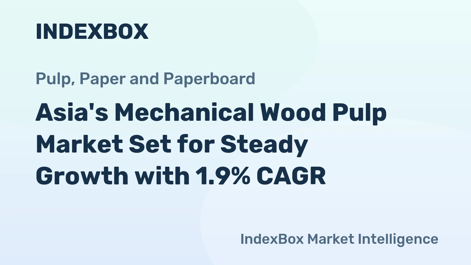 Asia's Mechanical Wood Pulp Market Set for Steady Growth with 1.9% CAGR
