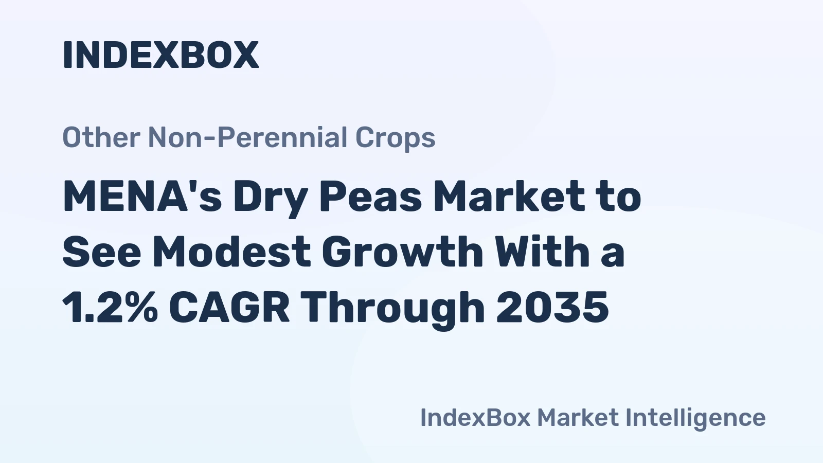 MENA's Dry Peas Market to See Modest Growth With a 1.2% CAGR Through 2035